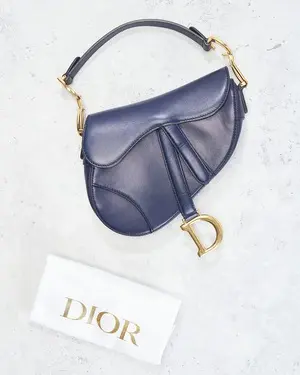 FWRD RENEW Dior Saddle Bag - Blue