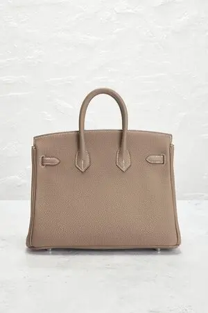 Hermès Togo Birkin 25 Handbag - Etoupe