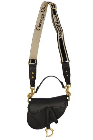 Dior Mini Saddle Bag - Black