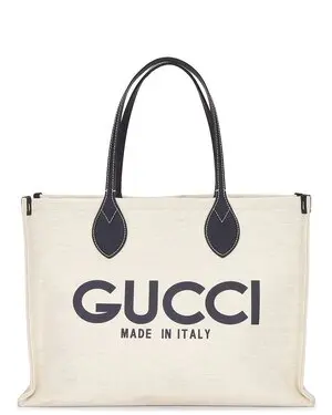 FWRD RENEW Gucci Logo Tote Bag