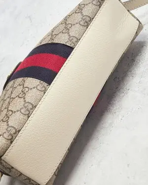 FWRD RENEW Gucci Ophidia Shoulder Bag - Beige