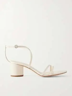 AeydĒ Mirella Leather Sandals Cream