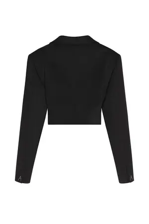 Alaïa Tuxedo Bolero Blazer - Noir