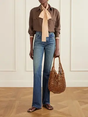 Saint Laurent Silk-habotai Shirt