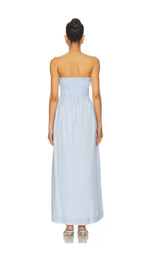 SNDYS. Ines Strapless Maxi Dress - Baby Blue