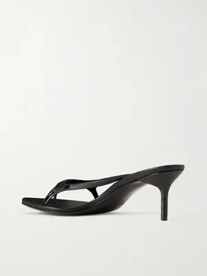 Acne Studios Patent-leather Sandals - Black