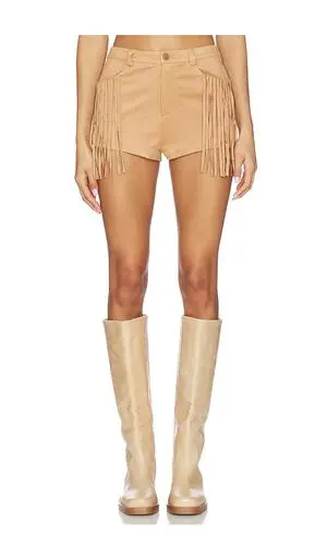 MORE TO COME Autumn Fringe Shorts