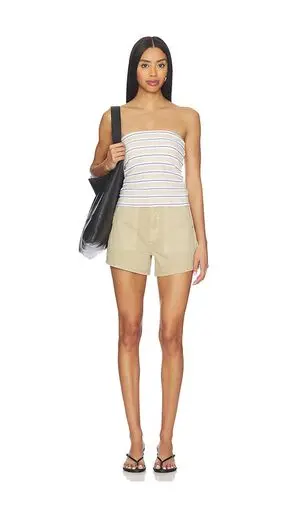 Enza Costa Stripe Classic Bandeau Top