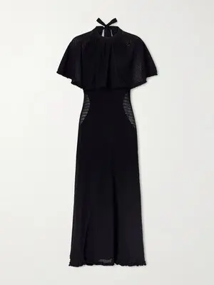 Lanvin Cape Effect Dresses