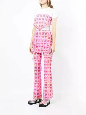 SJYP Wrap-detail Jersey Pants