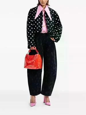 Essentiel Antwerp Jaborosa Polka-dot Cropped Jacket