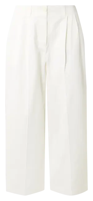 TOTEME Pleated Cotton-twill Wide-leg Trousers