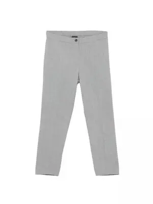 Marina Rinaldi Button-fastening Straight Leg Trousers - Grey