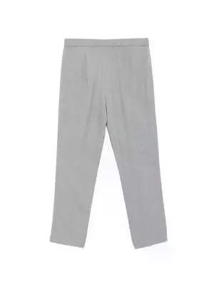 Marina Rinaldi Button-fastening Straight Leg Trousers - Grey