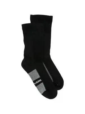 Rick Owens Logo-print Socks - Black