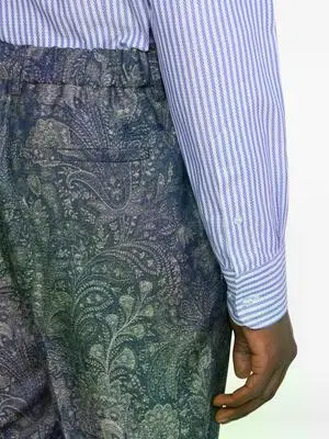 Etro Jacquard Floral Paisley-motif Trousers