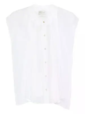 FORTE_FORTE Buttoned Shirt - White