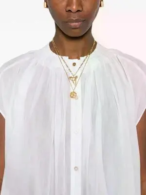 FORTE_FORTE Buttoned Shirt - White
