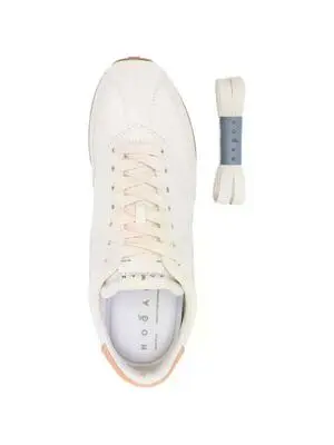 Hogan Panelled Lace-up Sneakers - Neutrals