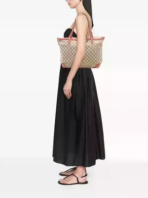 Gucci Medium Gg Canvas Craft Tote Bag