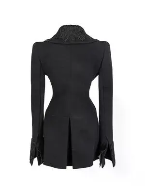 Fendi Ruffled Double-breasted Coat