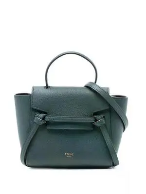 Celine 2020 Pico Grained Calfskin Belt Bag - Green