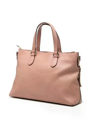 Gucci Leather Bamboo Tassel Satchel