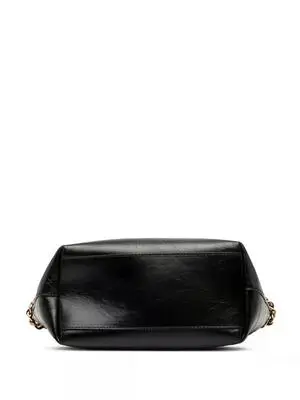 Versace 1990-2000 Leather La Medusa Shoulder Bag - Black