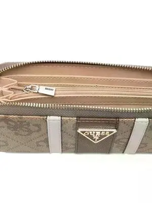 Guess Monogram-pattern Wallet - Brown
