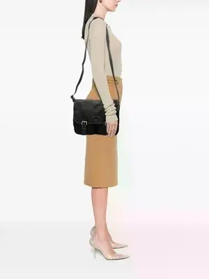 Prada 2000-2013 Tessuto Double Buckle Messenger Crossbody Bag