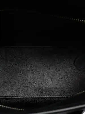 Celine 2015 Nano Tricolor Leather Luggage Satchel - White