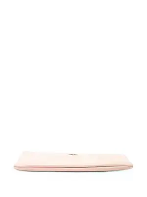 Gucci Leather Blind For Love Clutch - Pink