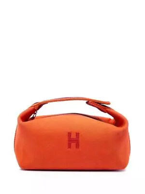Hermès Small Toile Bride A Brac Case - Orange