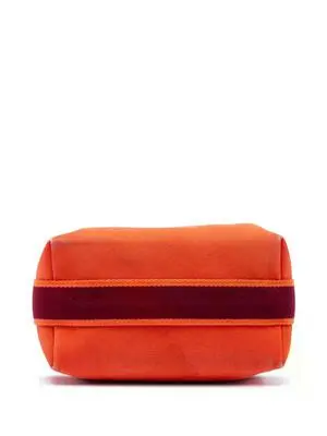 Hermès Small Toile Bride A Brac Case - Orange
