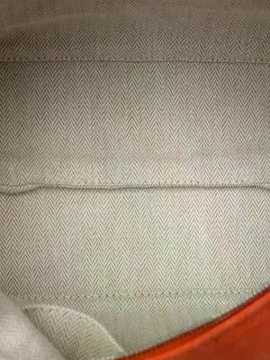 Hermès Small Toile Bride A Brac Case - Orange