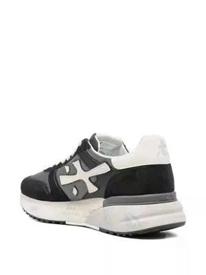 Premiata Mick Suede-panelled Sneakers - Black