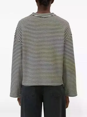Closed Striped Long Sleeve Top