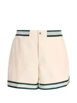CHÉ STUDIOS Striped-trims Swim Short - Neutrals