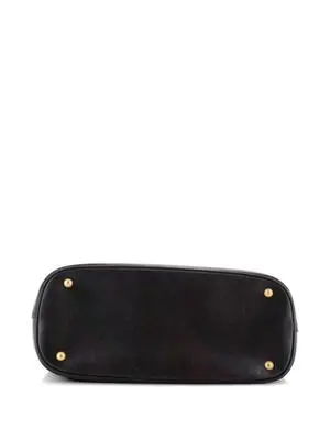Gucci Bright Bit Convertible Leather Medium Tote Bag - Black