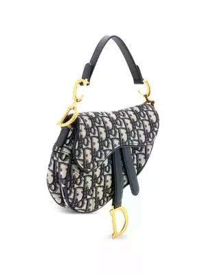Dior Saddle Handbag Oblique Canvas Mini Shoulder Bag