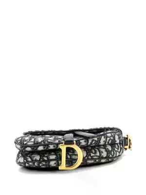Dior Saddle Handbag Oblique Canvas Mini Shoulder Bag