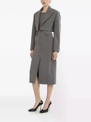 NISSA Sequined Button-fastening Dress