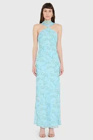 Amanda Uprichard Ashton Maxi Dress - Pacific