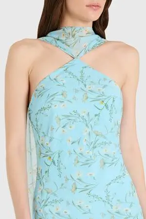 Amanda Uprichard Ashton Maxi Dress - Pacific