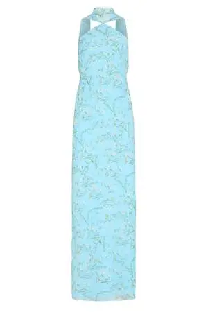 Amanda Uprichard Ashton Maxi Dress - Pacific