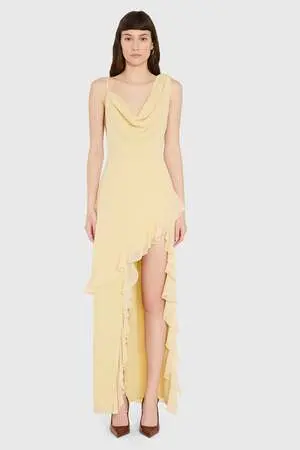 Amanda Uprichard Ella Rose Maxi Dress - Cornsilk