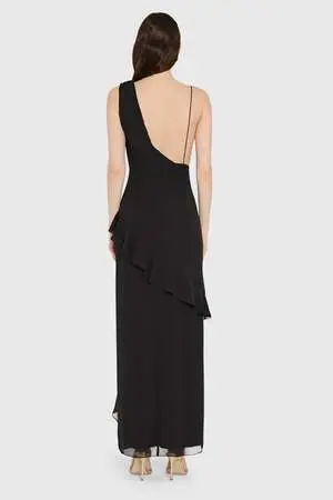 Amanda Uprichard Ella Rose Maxi Dress - Black