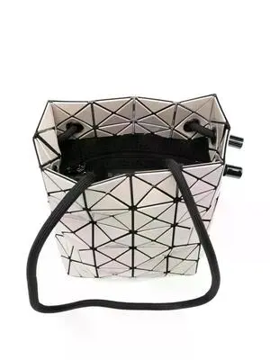 Issey Miyake Geometric-panel Shoulder Bag - Neutrals