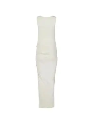 ENTIRE STUDIOS Cowl Draped Midi Dress - Neutrals