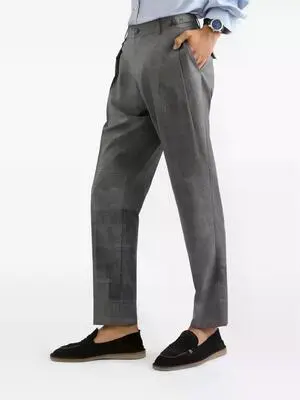 Dolce & Gabbana Glen Plaid Virgin Wool Trousers